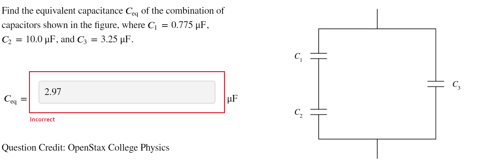 Solved Find the equivalent capacitance Ceq of the | Chegg.com