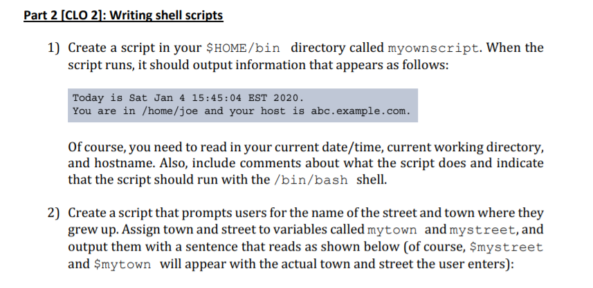 Solved the second part is to allow you to practice writing | Chegg.com