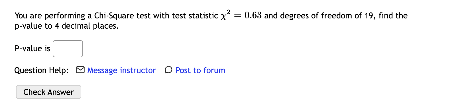 Solved For A Chi Squared Goodness Of Fit Test About A