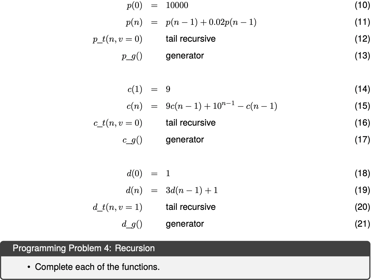 In This Problem Youll Implement The Recursive 