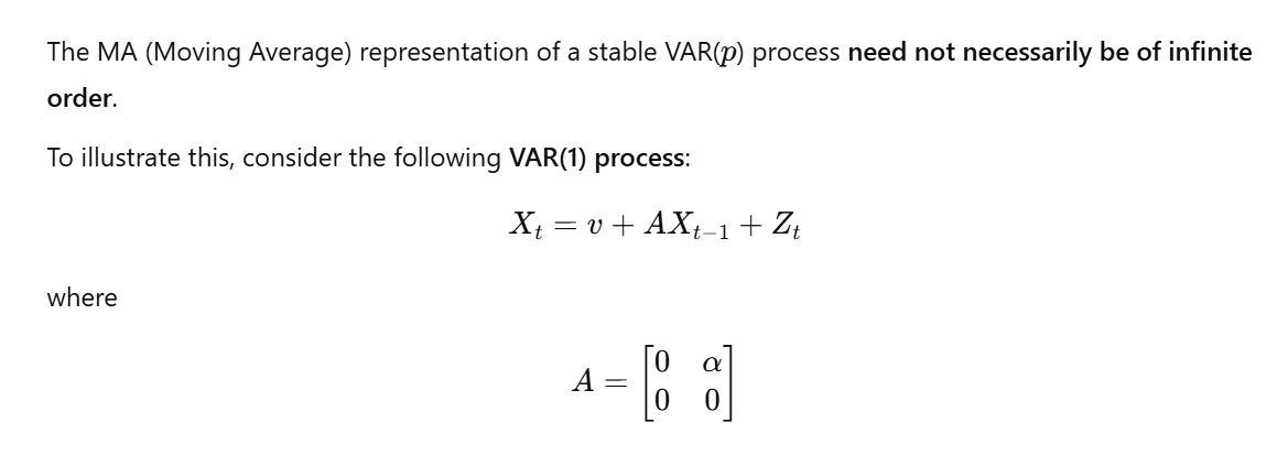 Solved The MA (Moving ﻿Average) ﻿representation of ﻿a stable | Chegg.com