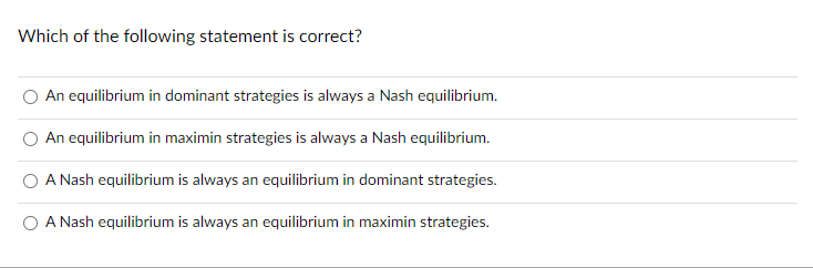 Solved Which of the following statement is correct? An | Chegg.com
