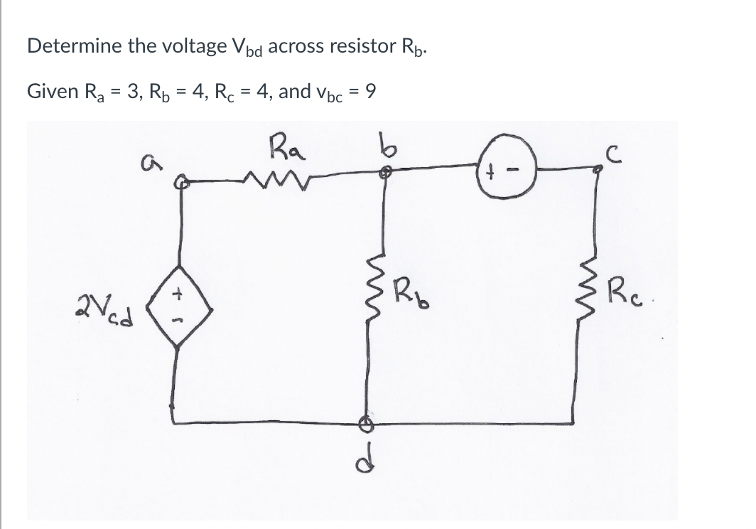 [Solved]: Please solve using Mesh Analysis Determine the vo