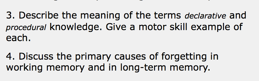 Solved 3. Describe the meaning of the terms declarative and | Chegg.com