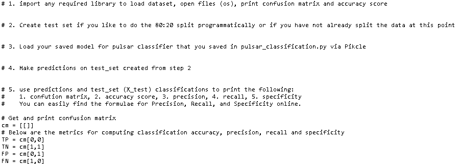 Solved Need help with creating the python code for this | Chegg.com