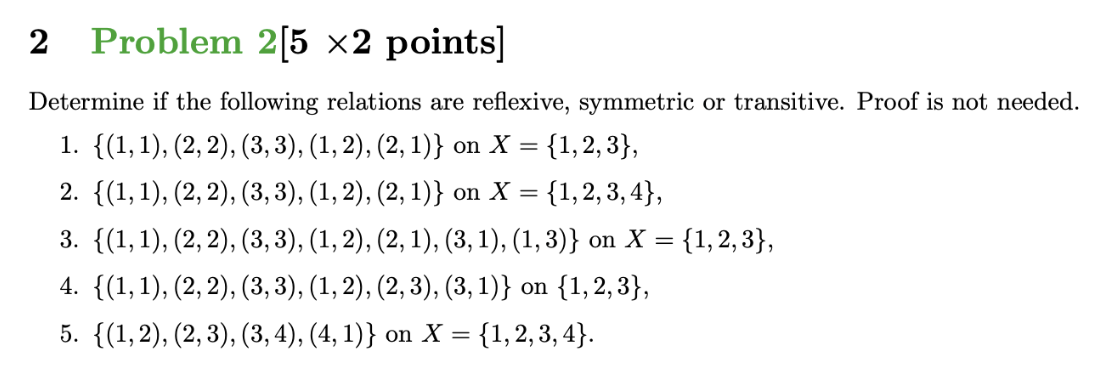 2 ﻿Problem points | Chegg.com