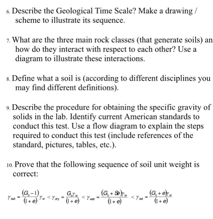 Solved 6. Describe the Geological Time Scale? Make a drawing | Chegg.com