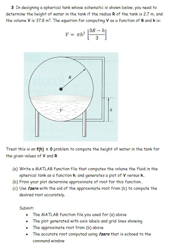 Solved 3 In designing a spherical tank whose schematic is | Chegg.com
