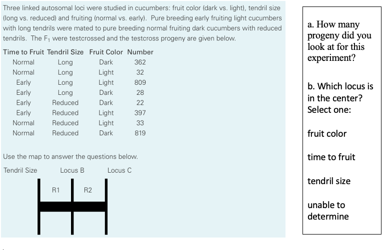 Solved Three linked autosomal loci were studied in | Chegg.com