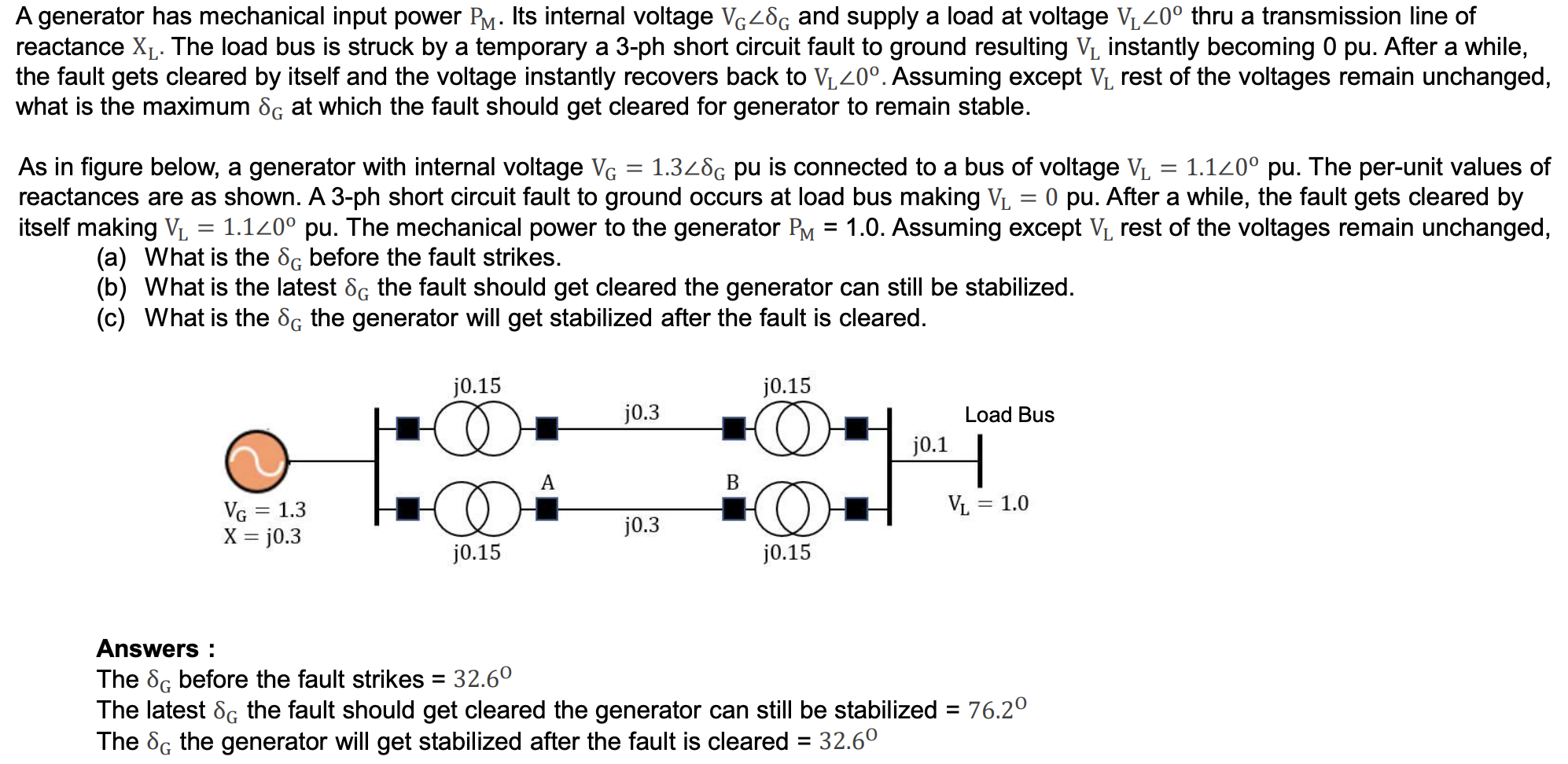 Solved A generator has mechanical input power PM. Its | Chegg.com