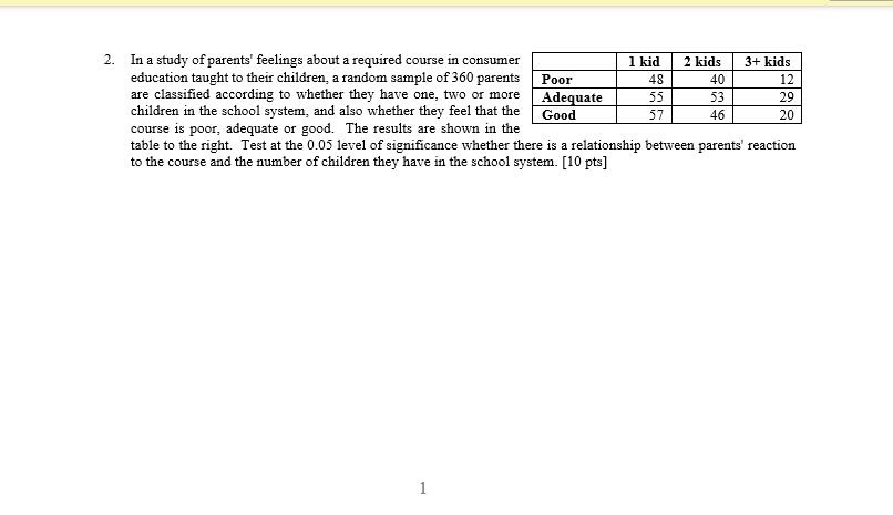 Solved State hypothesis Define test, one or 2 sided? Test | Chegg.com
