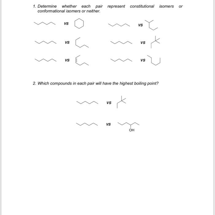 Solved 1. Determine whether each pair represent | Chegg.com