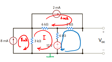 Solved Im using thevenins theorem to find V_th here. could | Chegg.com