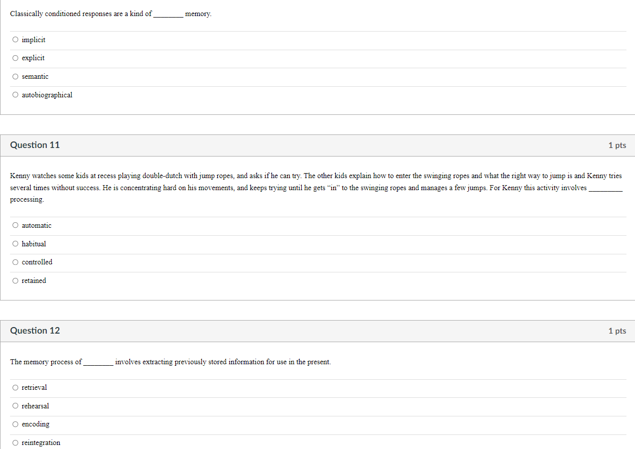Solved Classically conditioned responses are a kind of | Chegg.com