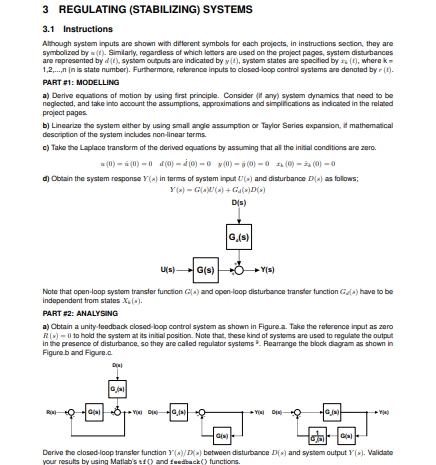 3.1 Instructions Although system inputs are shown | Chegg.com