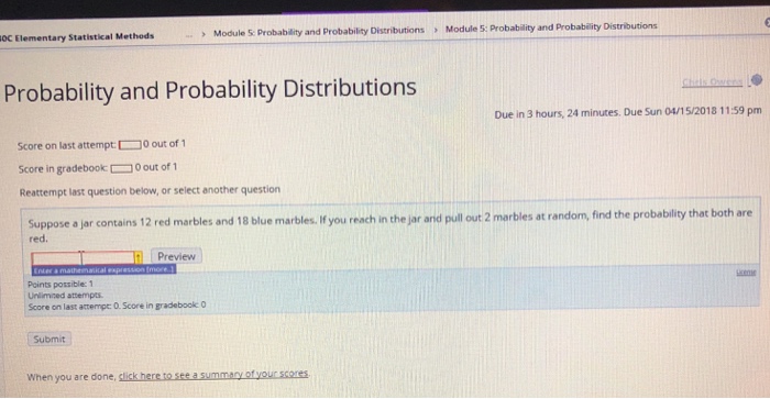 Solved Module 5: Probability and Probability Distributions | Chegg.com