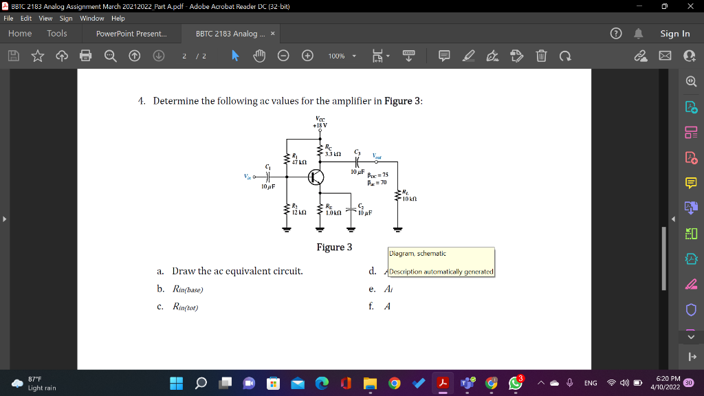 Solved Q х BBTC 2183 Analog Assignment March 20212022_Part | Chegg.com
