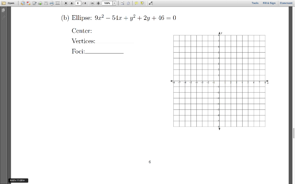 Solved Open + 189%- Tools Fill & Sign Comment (7) (9pts | Chegg.com