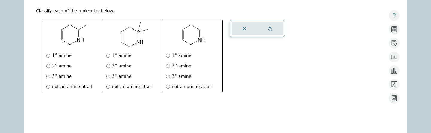 Solved Classify each of the molecules below. | Chegg.com