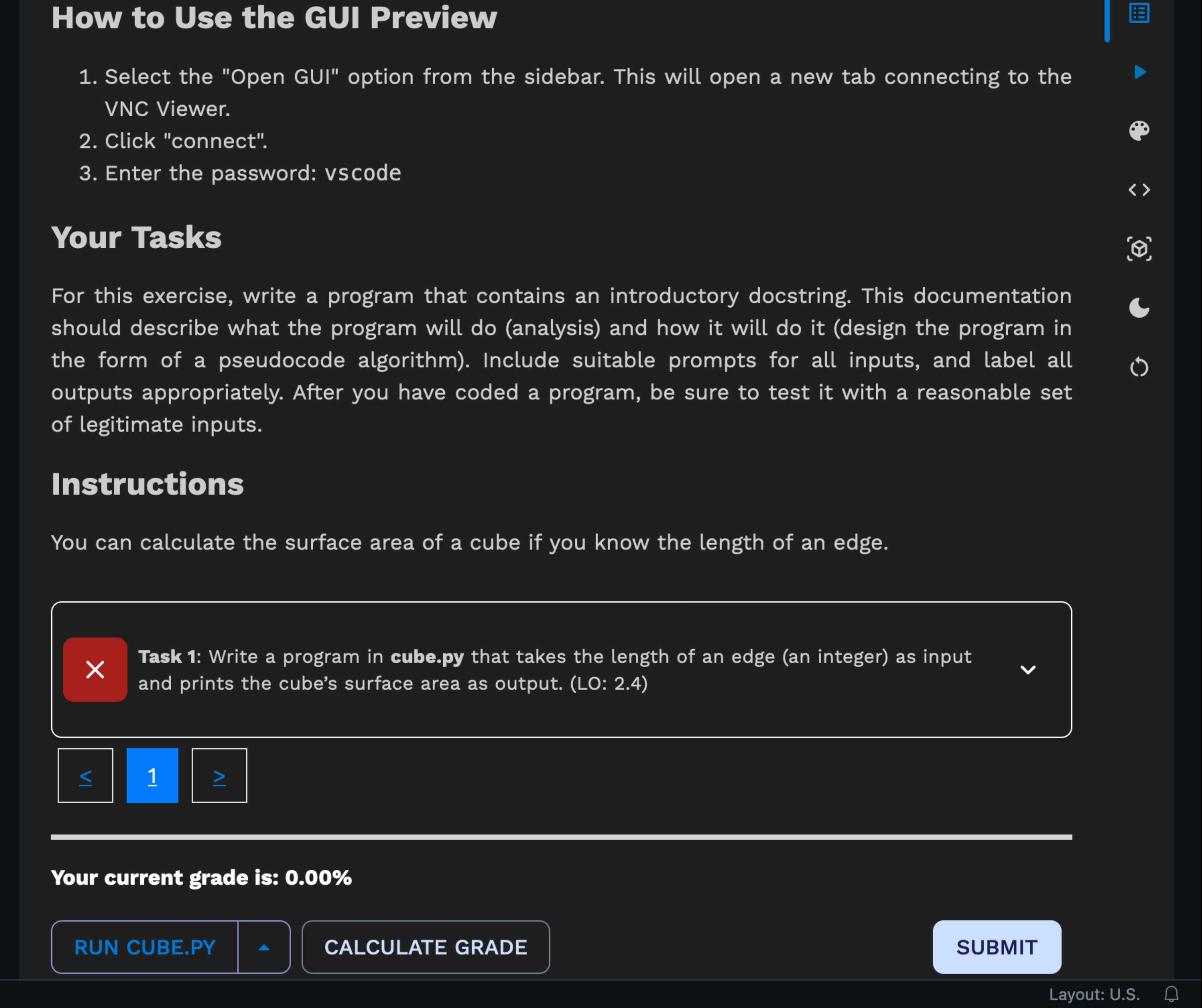 Solved How to Use the GUI Preview1. ﻿Select the "Open GUI" | Chegg.com