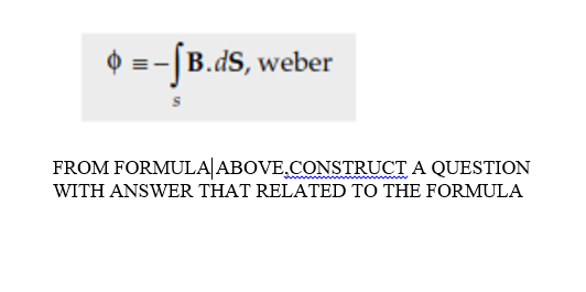 Solved -[B.ds, weber FROM FORMULA|ABOVE.CONSTRUCT A QUESTION | Chegg.com