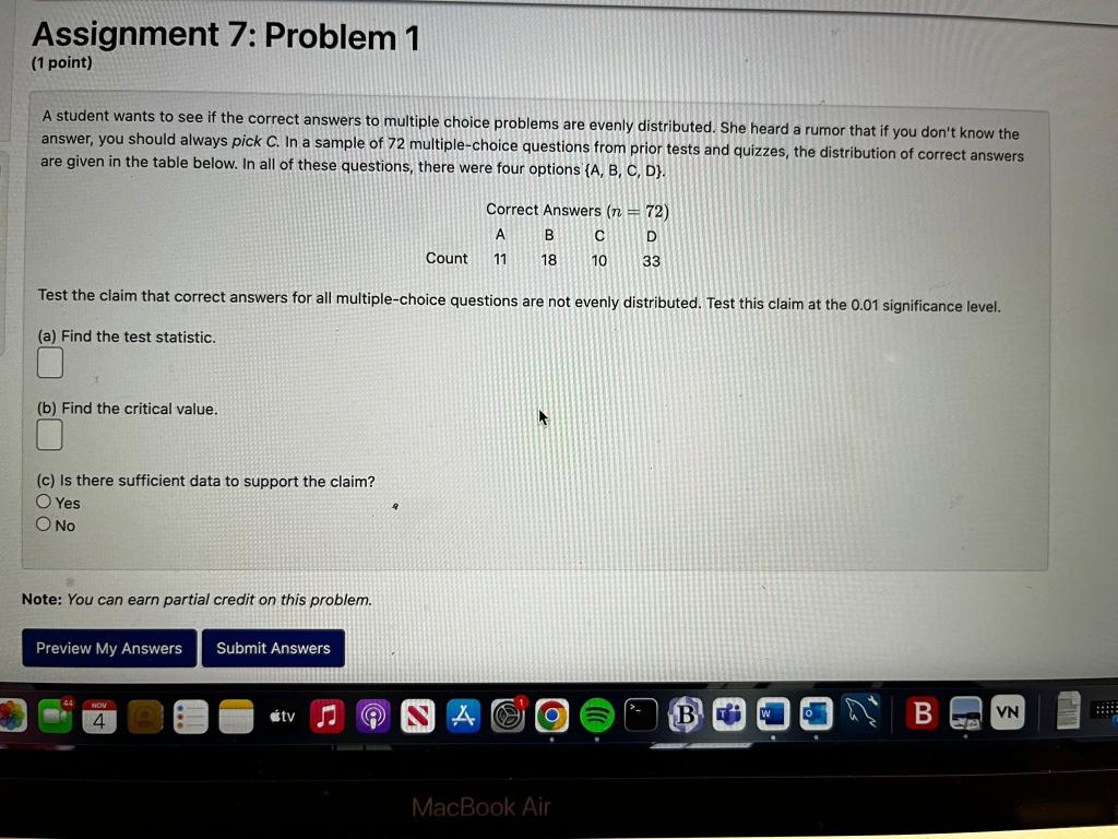 Solved A student wants to see if the correct answers to | Chegg.com