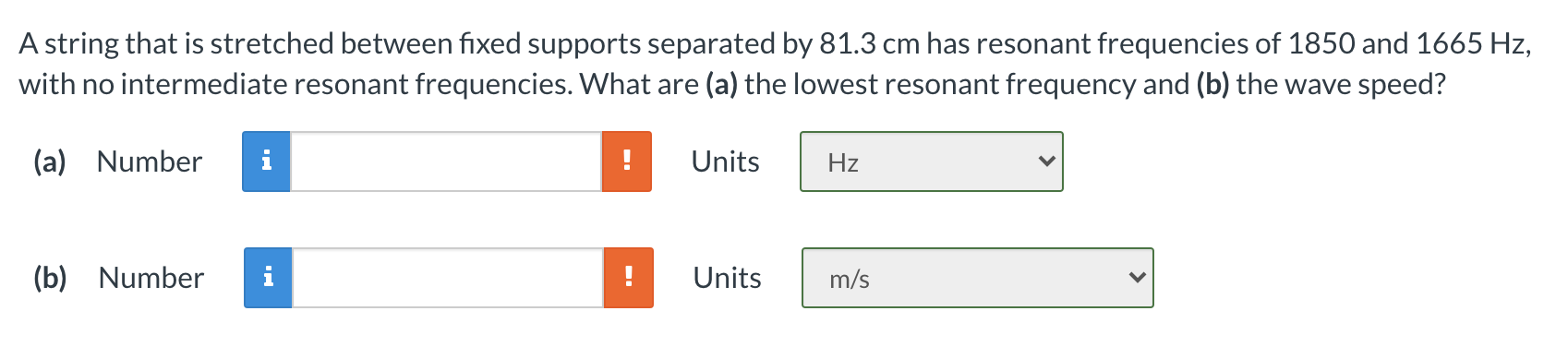 Solved A string that is stretched between fixed supports | Chegg.com