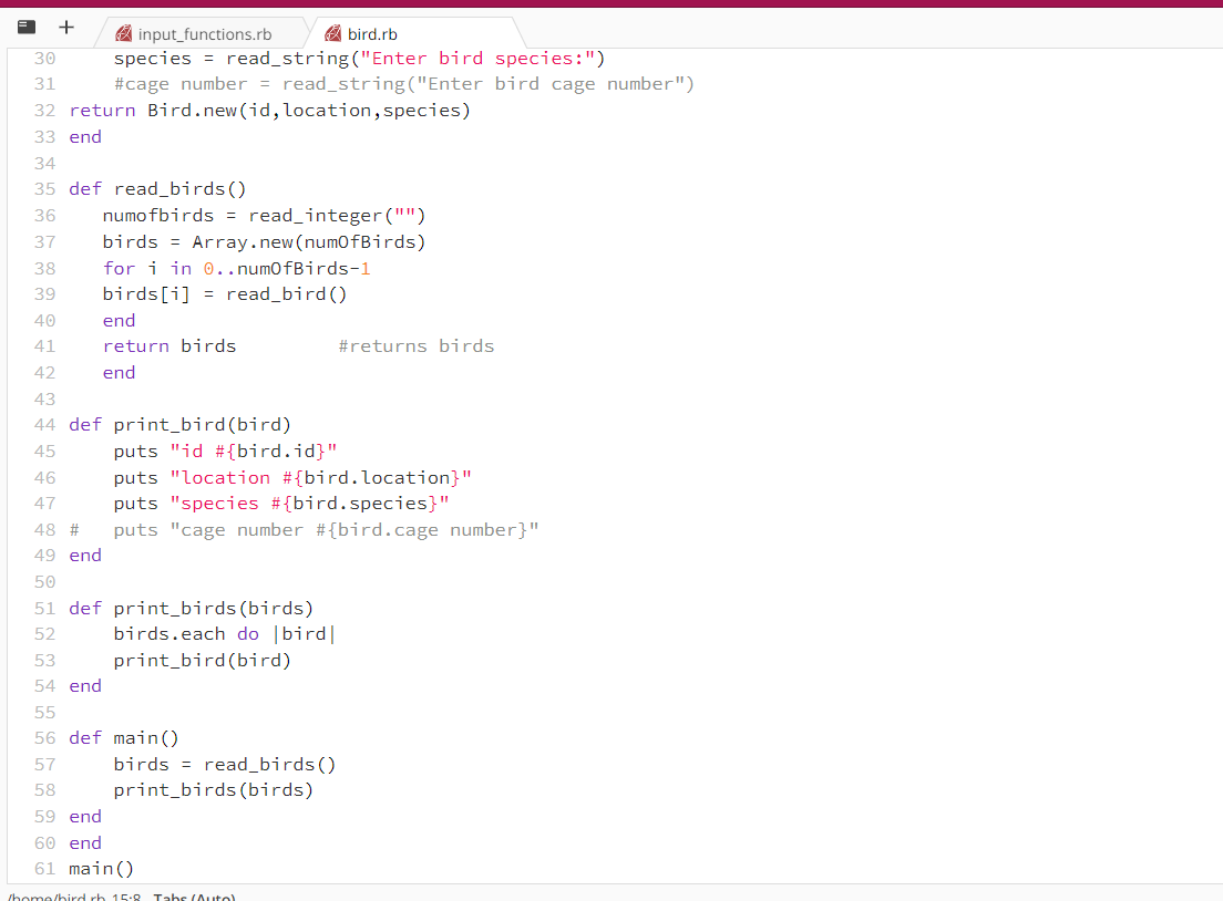 Solved This question involves the programming language ruby | Chegg.com