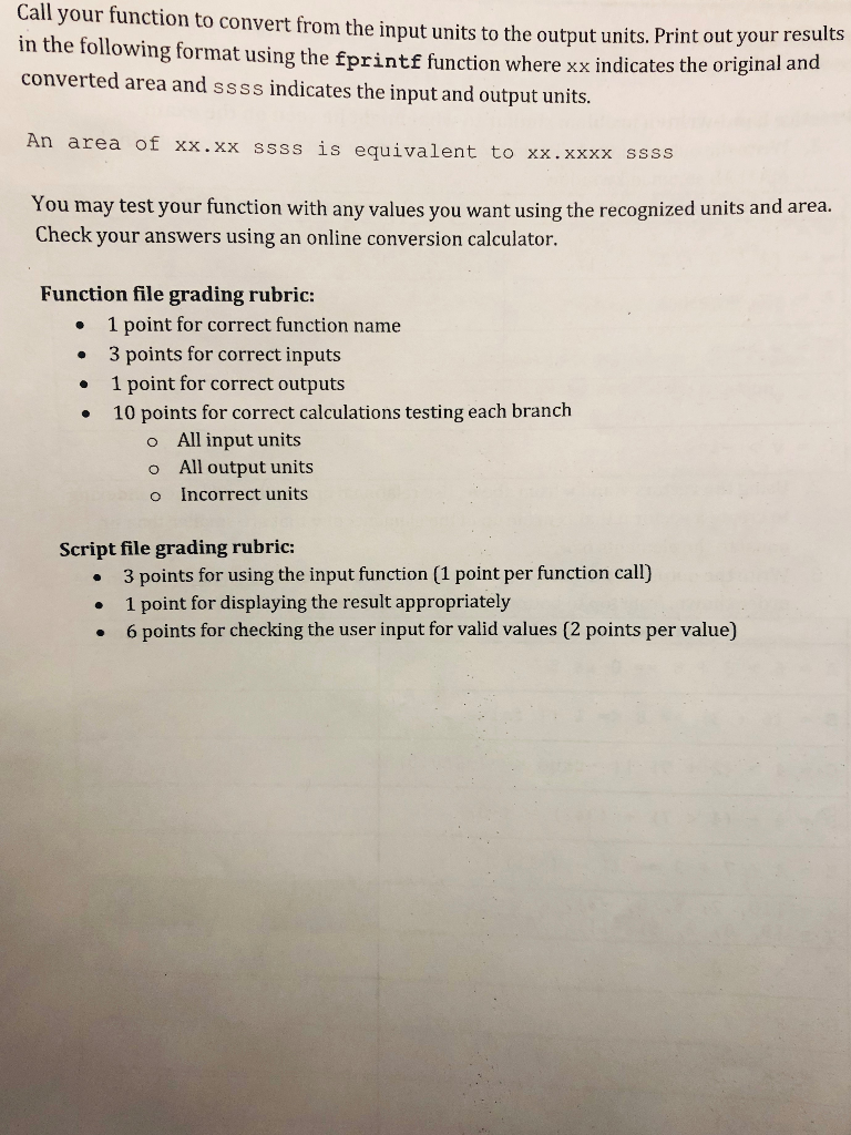 Solved Create A New Function File And Save It As