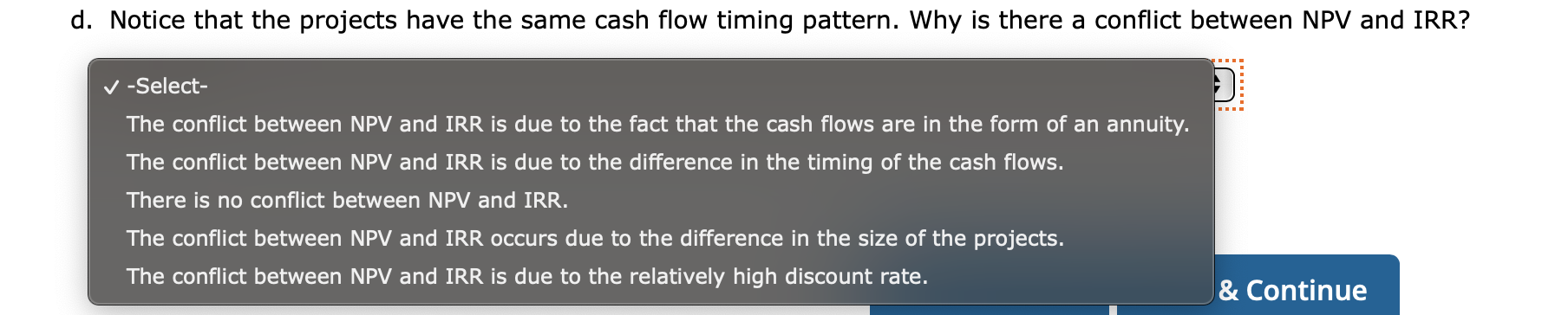 Solved b. Assuming the projects are independent, which | Chegg.com