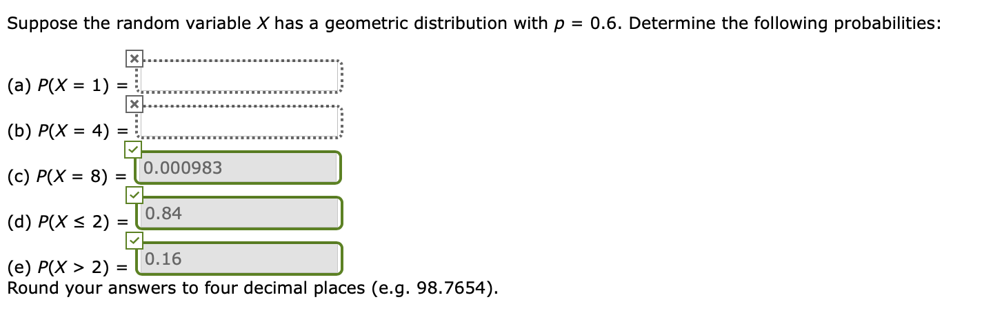 Solved Suppose the random variable X has a geometric | Chegg.com