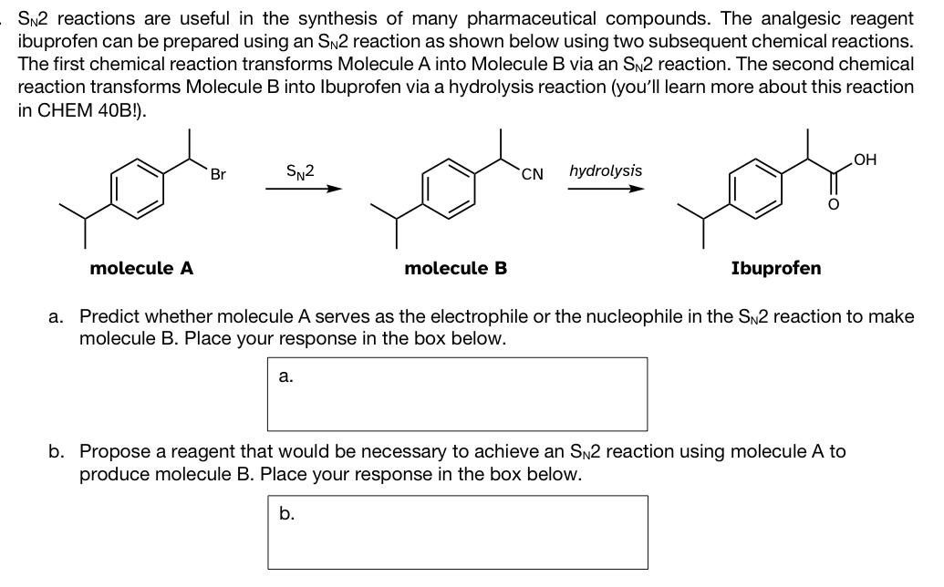 Solved SN2 reactions are useful in the synthesis of many | Chegg.com