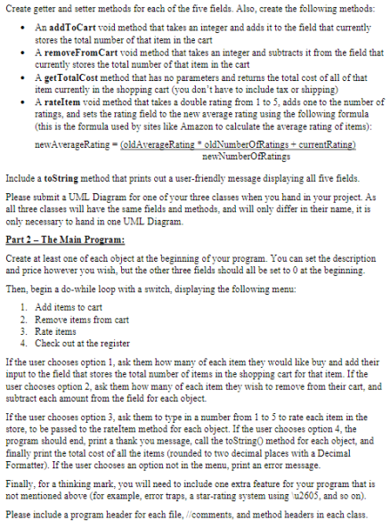 Solved For this project, you will be making an "online | Chegg.com