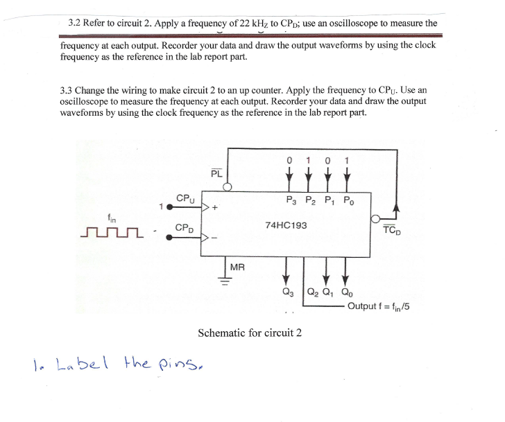 Solved 3.2 Refer to circuit 2. Apply a frequency of 22 kHz | Chegg.com