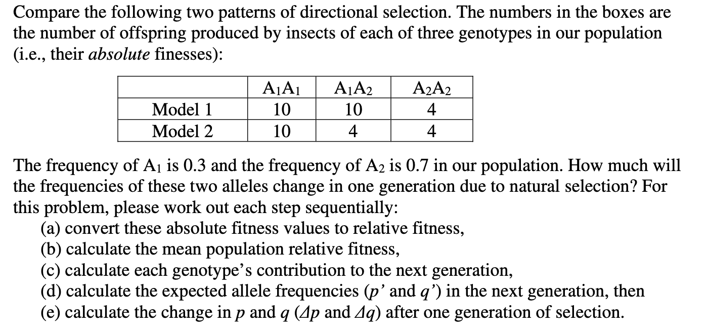 Solved Compare the following two patterns of directional | Chegg.com