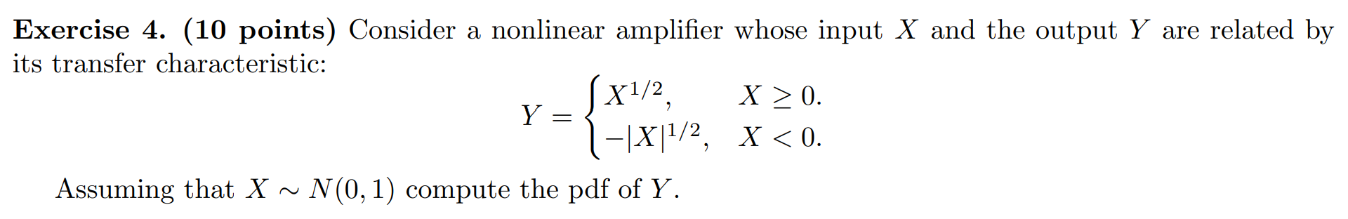 Solved Exercise 4. (10 points) Consider a nonlinear | Chegg.com