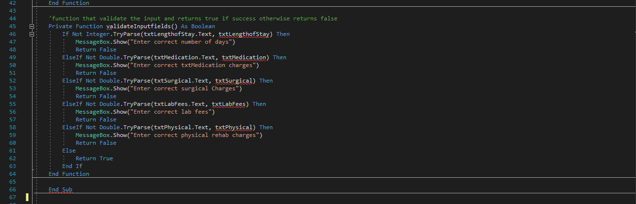 Solved I Am Having Trouble With My Visual Basic Homework I