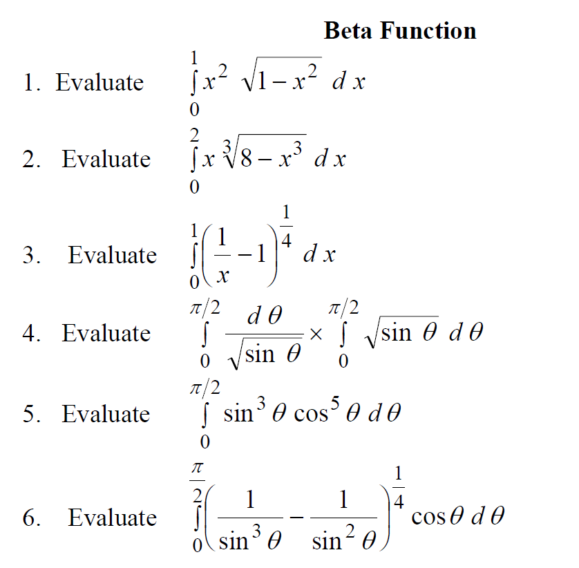 Solved EVALUATE USING BETA FUNCTION | Chegg.com