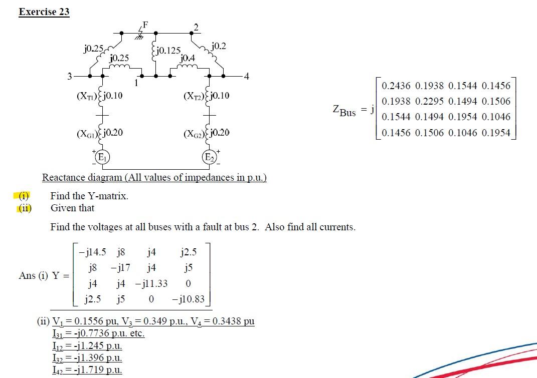 Solved Exercise 23 j0.25 j0.2 Ej0.125 j0.25 j0.4 m 3 A (XTI) | Chegg.com