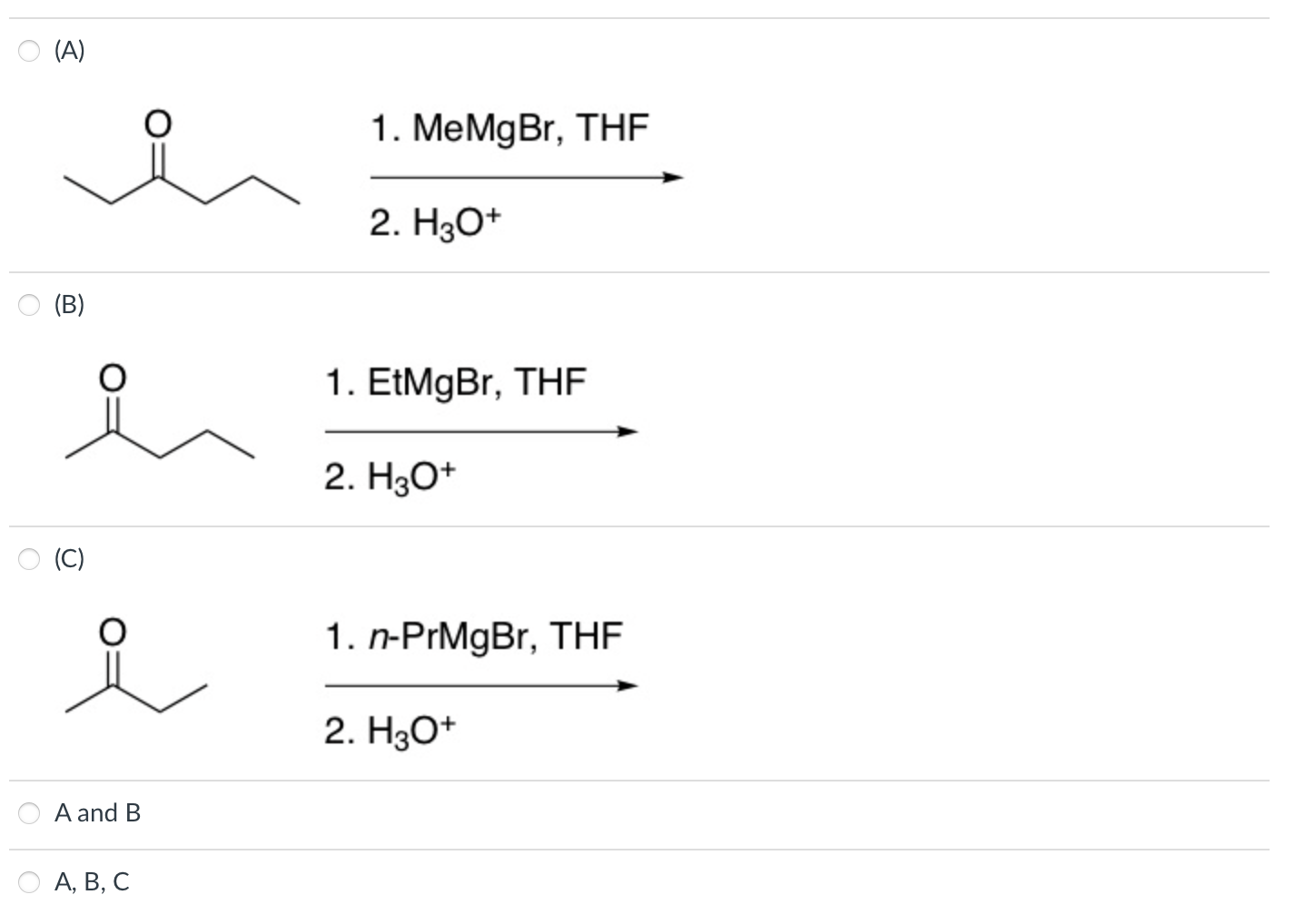 Solved Which of the following reactions can be used to | Chegg.com
