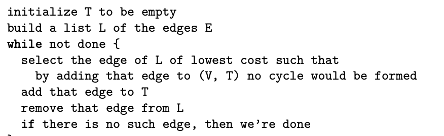 Solved I have to implement Kruskal's algorithm. How would I | Chegg.com