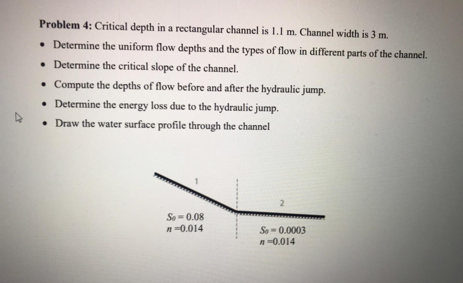 Solved Problem 4: Critical depth in a rectangular channel is | Chegg.com
