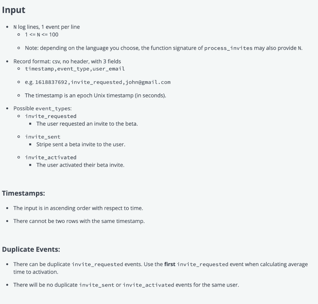 Solved 1. Beta Invites Beta Invites When Stripe first | Chegg.com