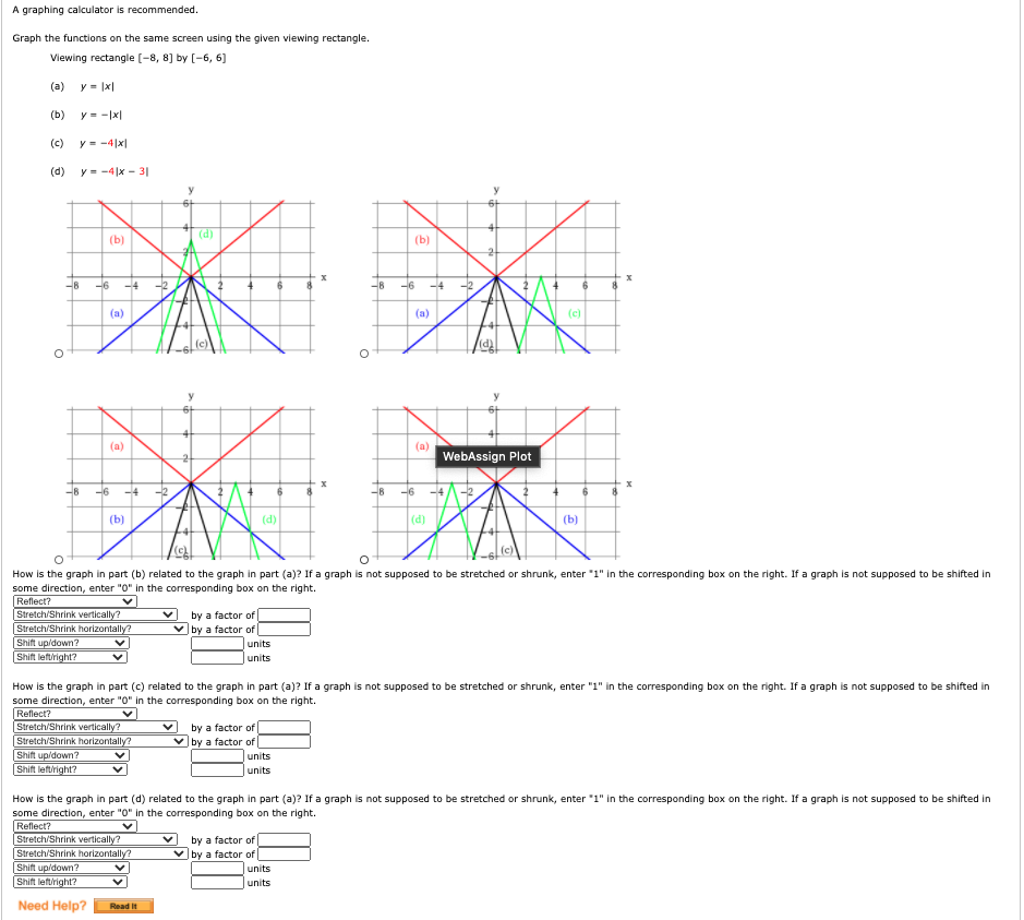 Solved A graphing calculator is recommended. Graph the | Chegg.com