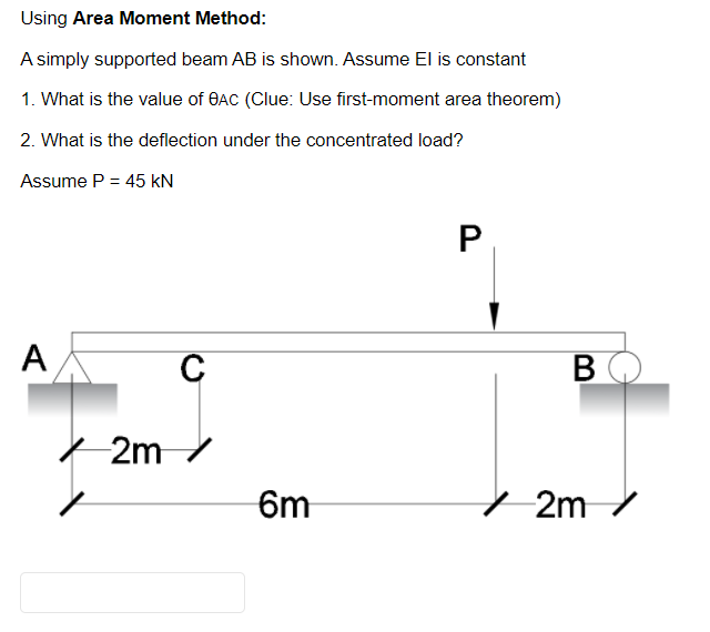 Solved Using Double Integration Method: Compute the value of | Chegg.com