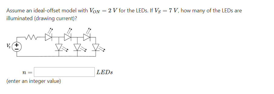 Solved Assume an ideal-offset model with VON = 2 V for the | Chegg.com