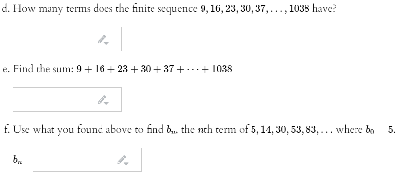 Solved Consider the sequence 9, 16, 23, 30, 37, ... with Q1 | Chegg.com