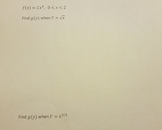 Solved f(x) = Cxf, 0 | Chegg.com