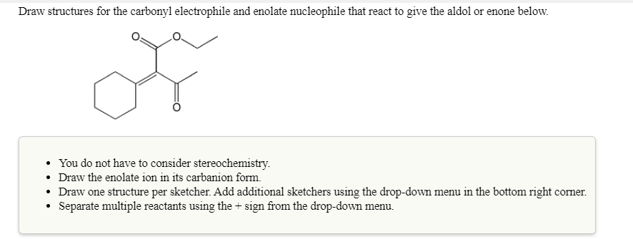 Solved Draw structures for the carbonyl electrophile and | Chegg.com