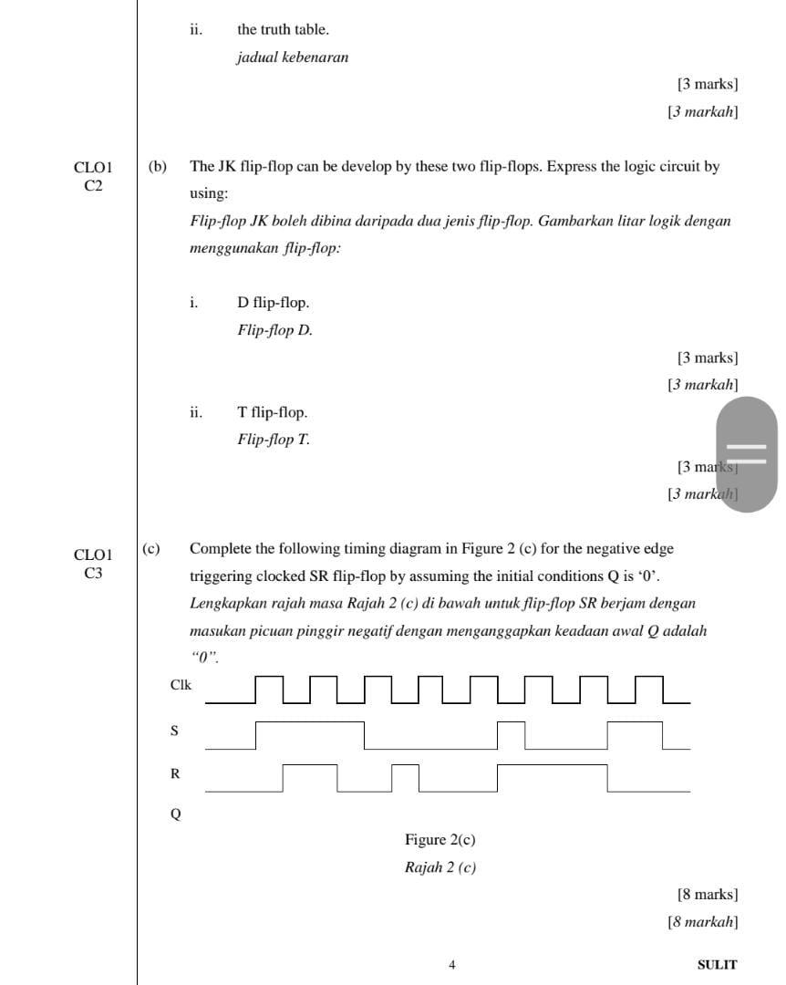 Solved CLO1 C3 CLO1 C4 CLO1 CI (c) Given the expression X = | Chegg.com